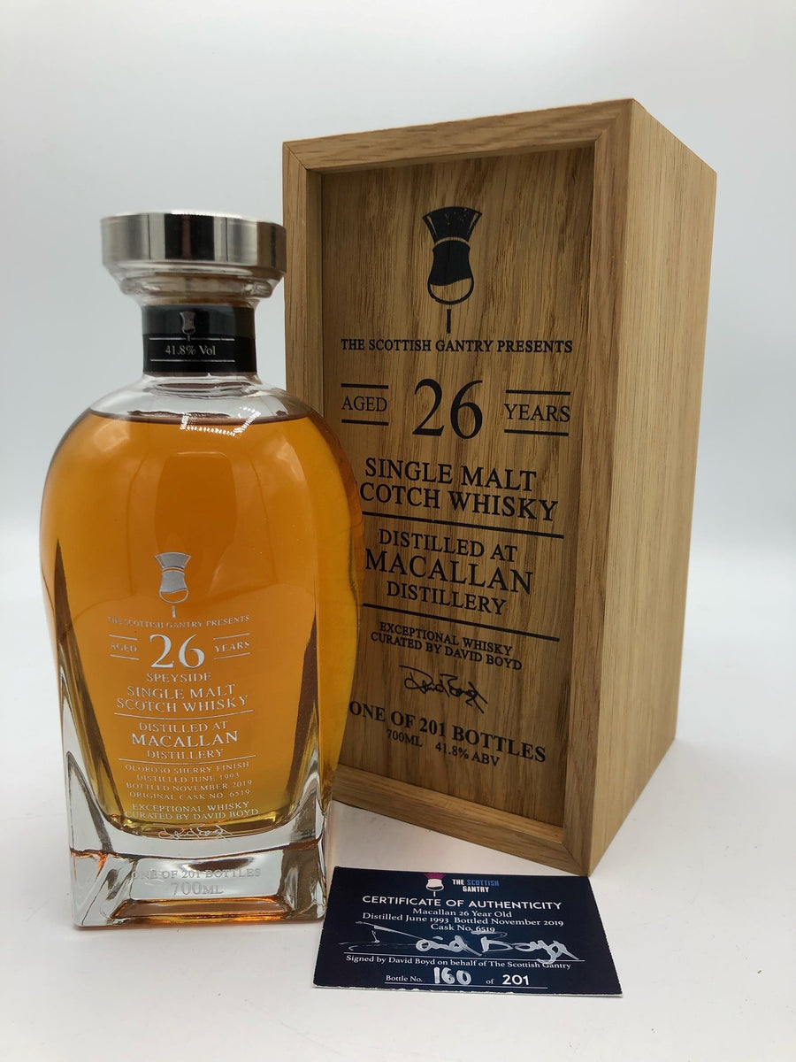 Macallan 1993 The Scottish Gantry 26 Year Old Bottle 160 – Hard to Find ...